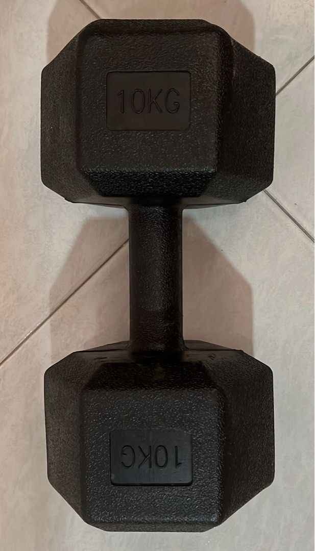 10kg Dumbbell, Sports Equipment, Exercise & Fitness, Weights ...