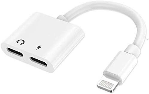 1809) Lightning Adapter Splitter 2 in 1 Headphone Jack Audio Charge ...