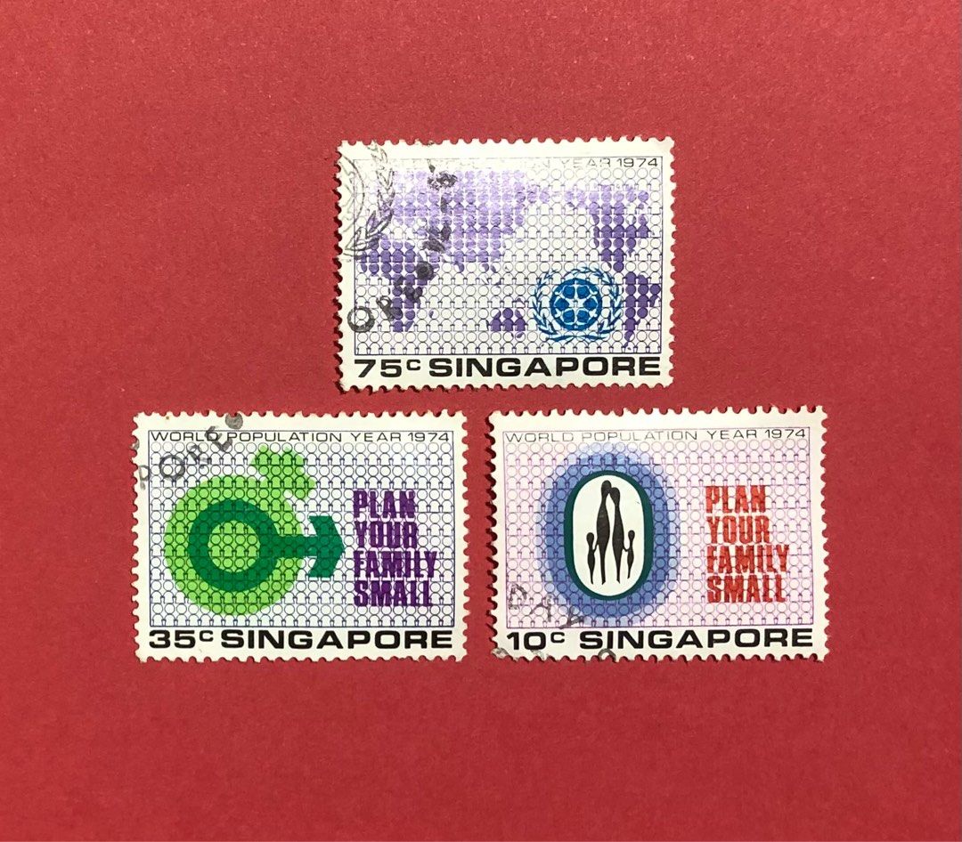 1974 Singapore National Day Used stamp set, Hobbies & Toys, Memorabilia ...
