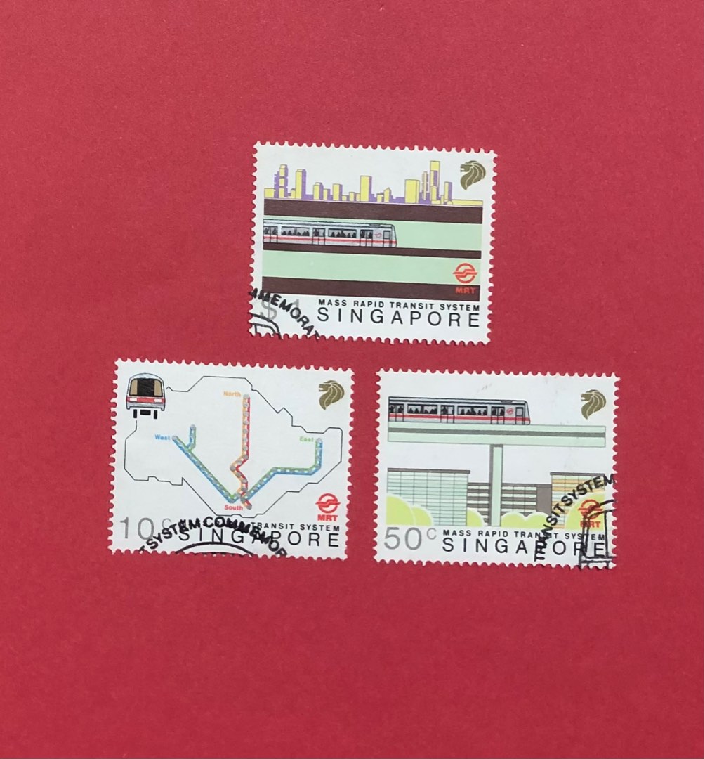 1988 Singapore MRT Mass Rapid Transit System Used stamp set, Hobbies ...