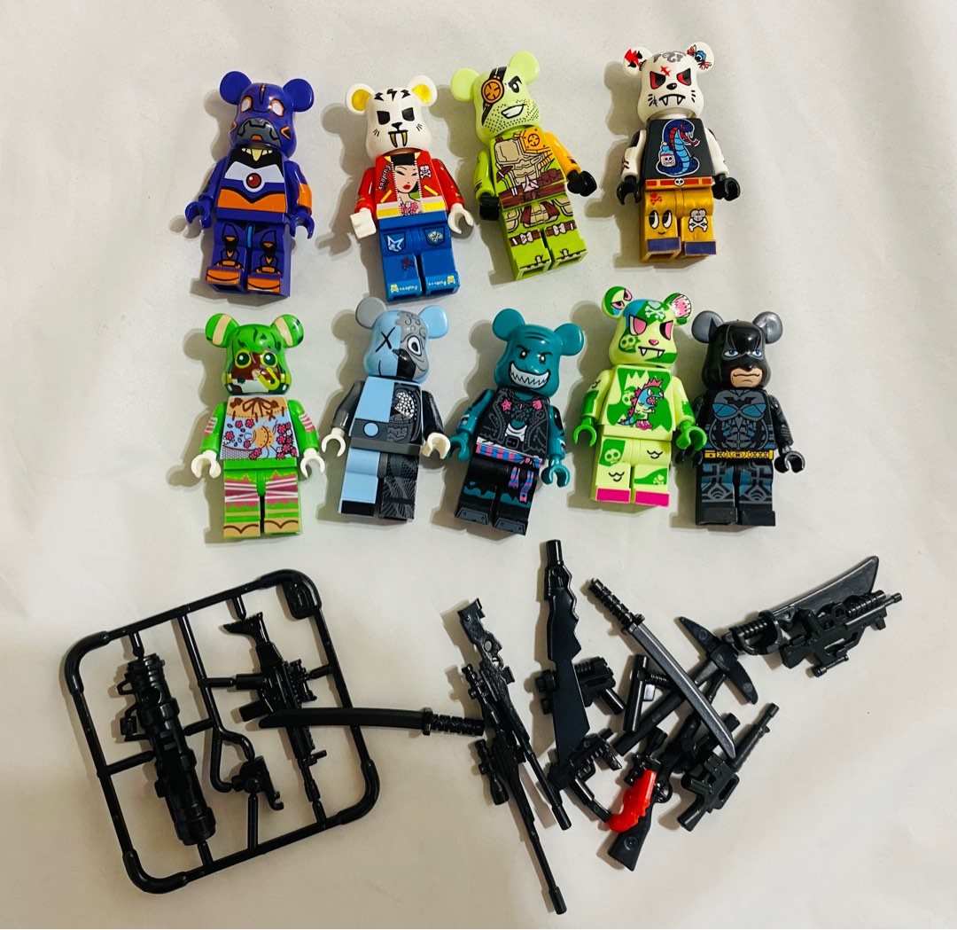 暴力熊 brickbear庫柏力克熊 樂高 積木 公仔, 書籍、休閒與玩具, 玩具、公仔、桌遊在旋轉拍賣
