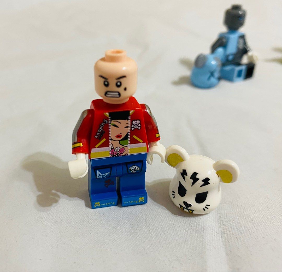 暴力熊 brickbear庫柏力克熊 樂高 積木 公仔, 書籍、休閒與玩具, 玩具、公仔、桌遊在旋轉拍賣