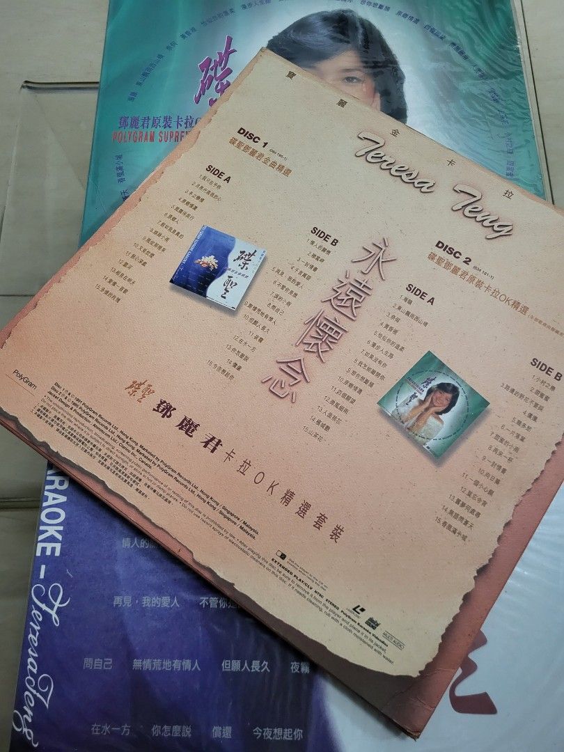 鄧麗君 MTV 卡拉OK 2LD一套，LD大光碟, 興趣及遊戲, 音樂樂器 & 配件, 音樂與媒體 - CD 及 DVD - Carousell
