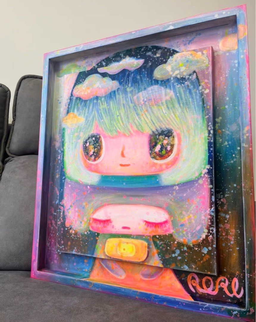 韓國藝術家 Rori / 原作 原畫 original art, 興趣及遊戲, 手作＆自家設計, 文具及工藝 - 畫作及印刷品 - Carousell