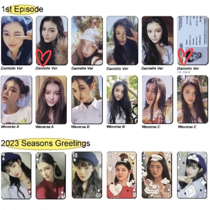 [ WTB / LF / WTT ] Newjeans Danielle 1st EP Bluebook PC Photocard ID Dani New Jeans Weverse ...