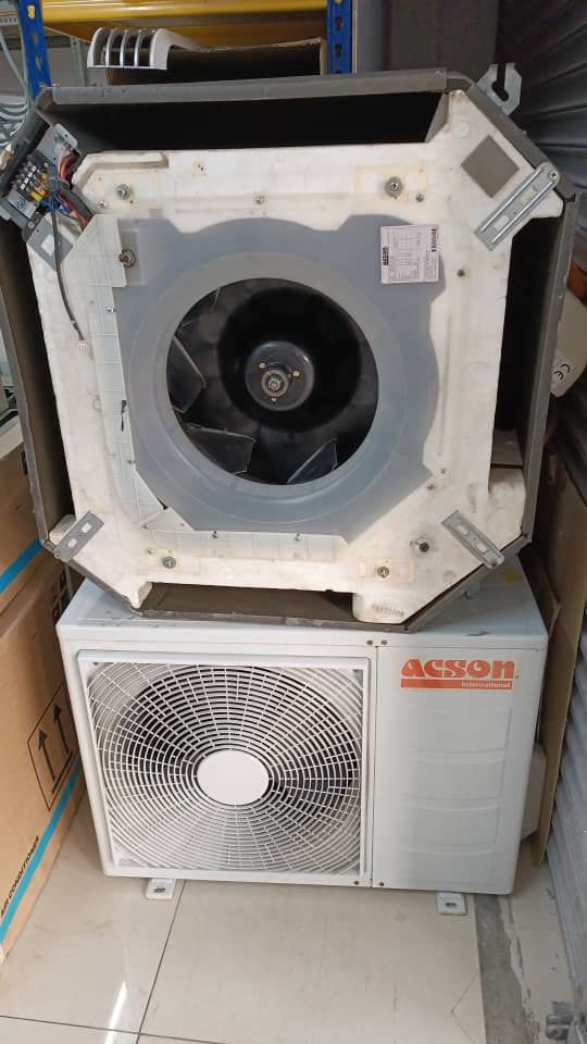Acson 2Hp Used Ceiling Cassette Aircond, TV & Home Appliances, Air ...