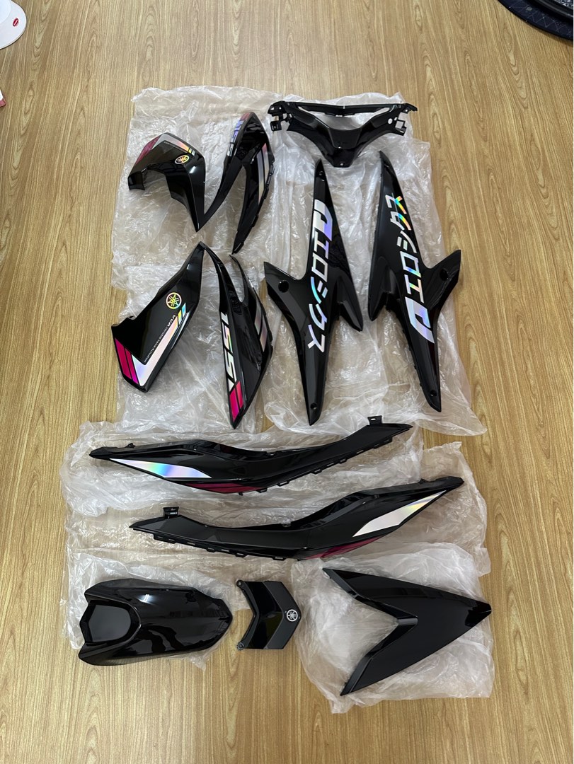 AEROX V1 HLD CUSTOM COVERSET CHROME TWO TONE BLACK, Motorcycles ...