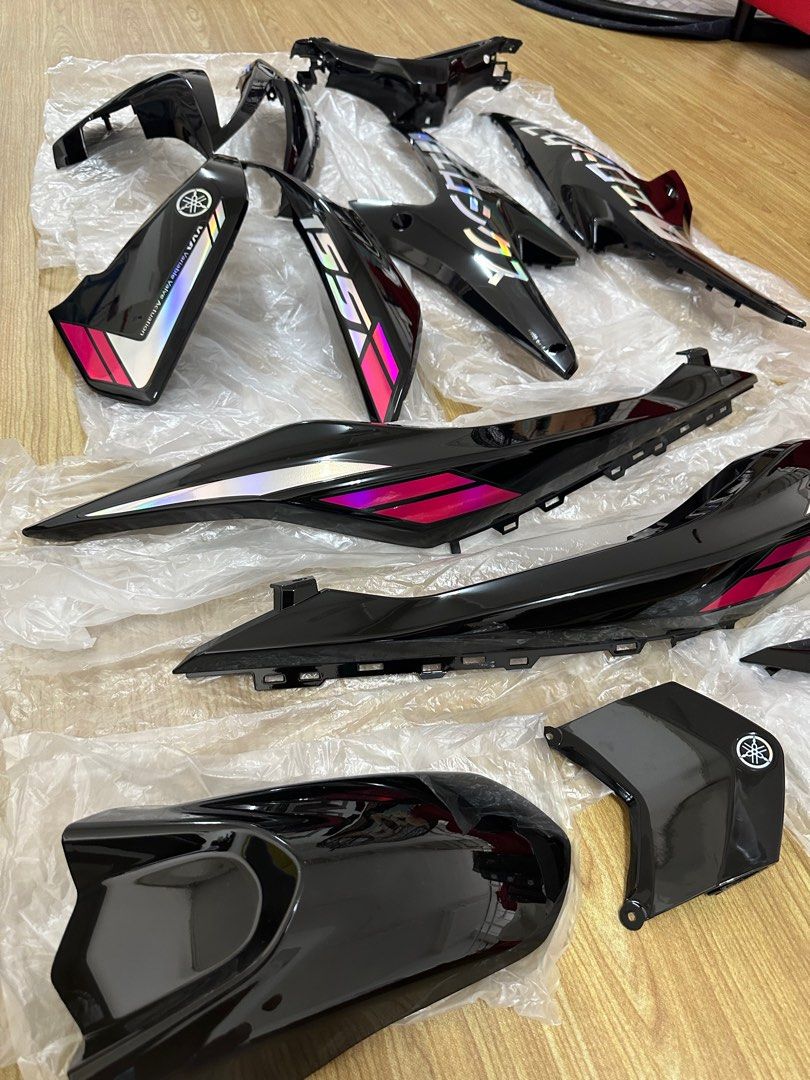 AEROX V1 HLD CUSTOM COVERSET CHROME TWO TONE BLACK, Motorcycles ...