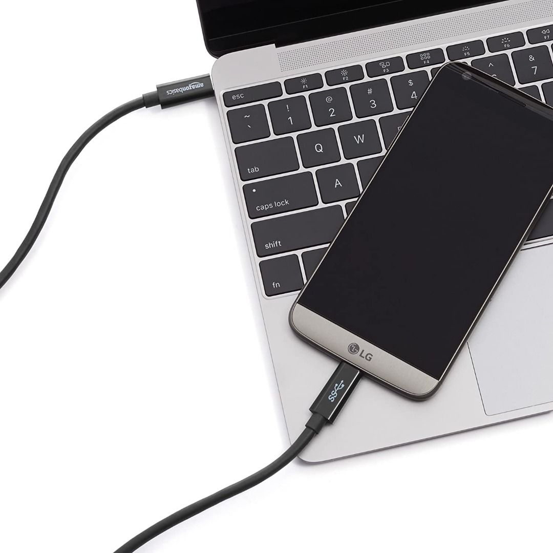 AmazonBasics USB Type-C to USB Type-C 3.1 Gen1 Adapter Charger Cable ...