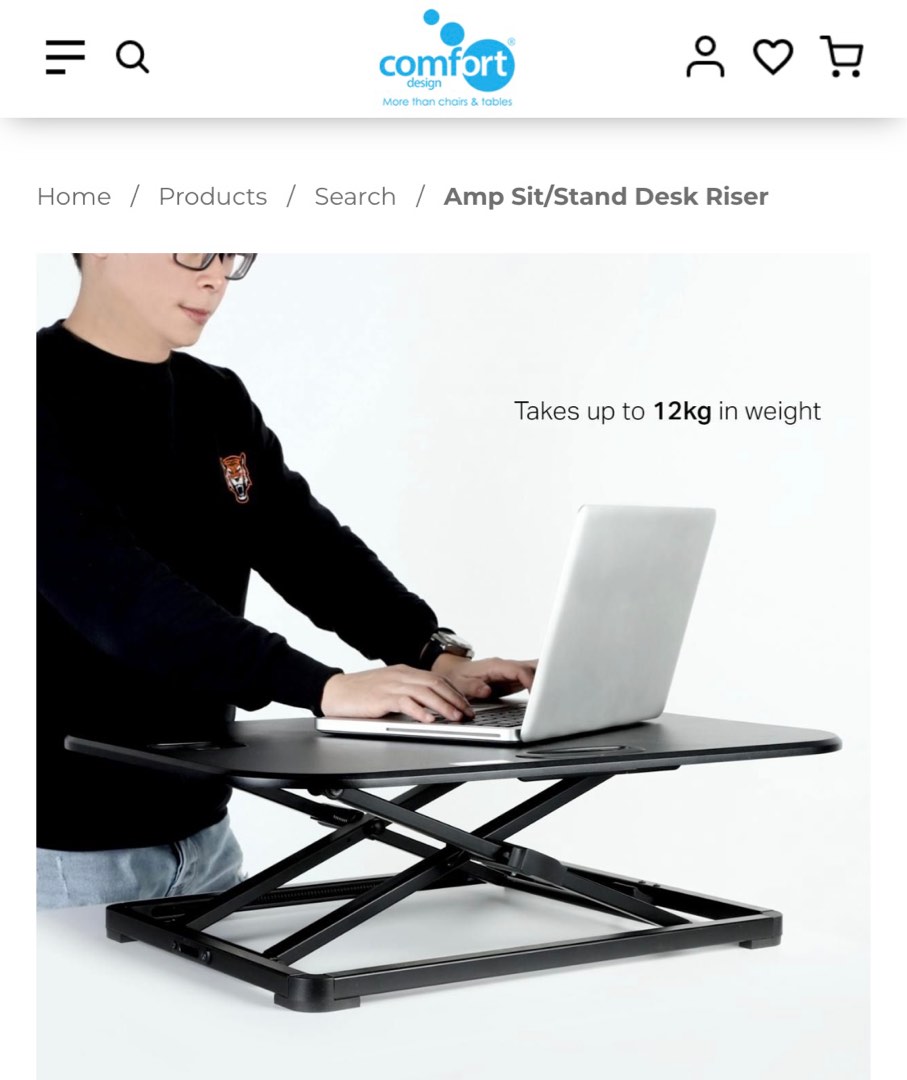 SIT/STAND DESK RISER for LAPTOP, Computers & Tech, Desktops on Carousell