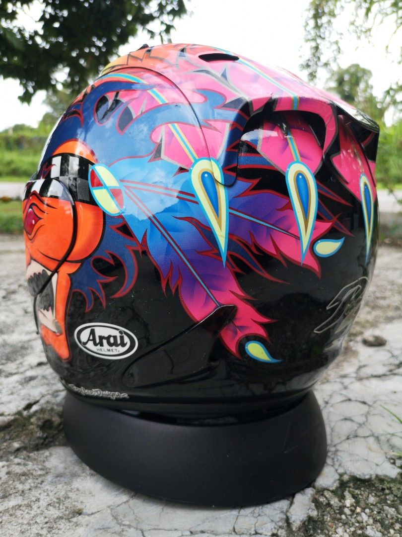 ARAI RAM 4 SCOTT RUSSELL BLACK (M), Motorcycles, Motorcycle Accessories ...