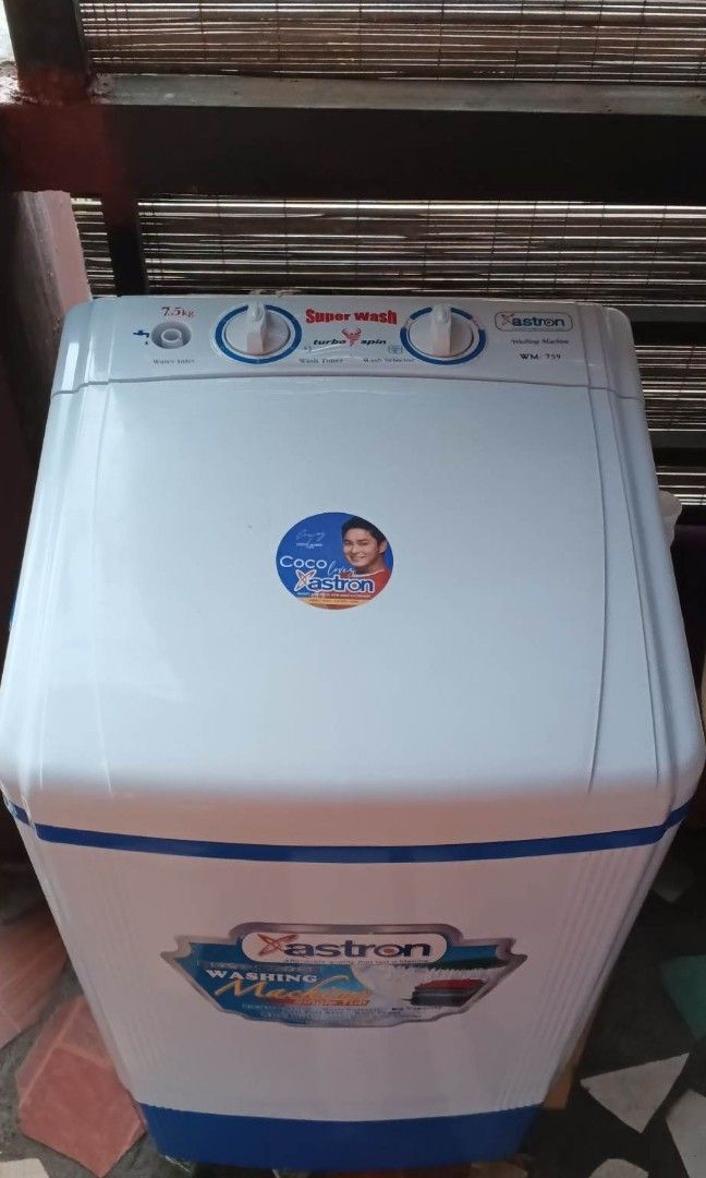 ASTRON SINGLE TUB WASHING MACHINE 7.5kg WM-759, TV & Home Appliances ...