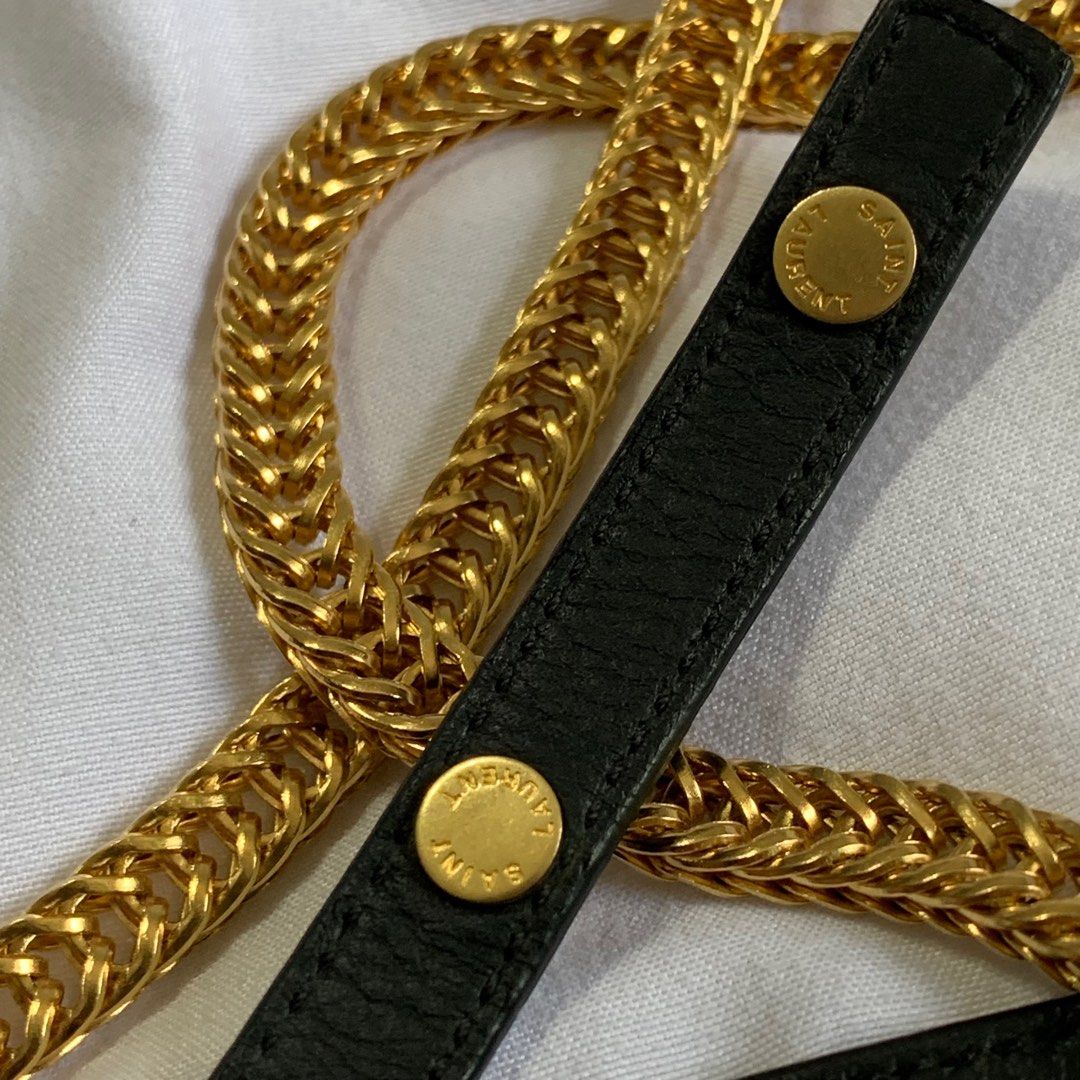 authentic ysl gold chain , Women's Fashion, Bags & Wallets, Cross-body ...