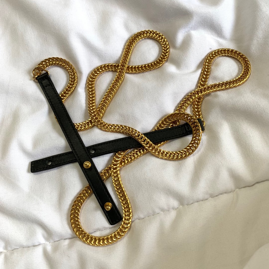 authentic ysl gold chain , Women's Fashion, Bags & Wallets, Cross-body ...