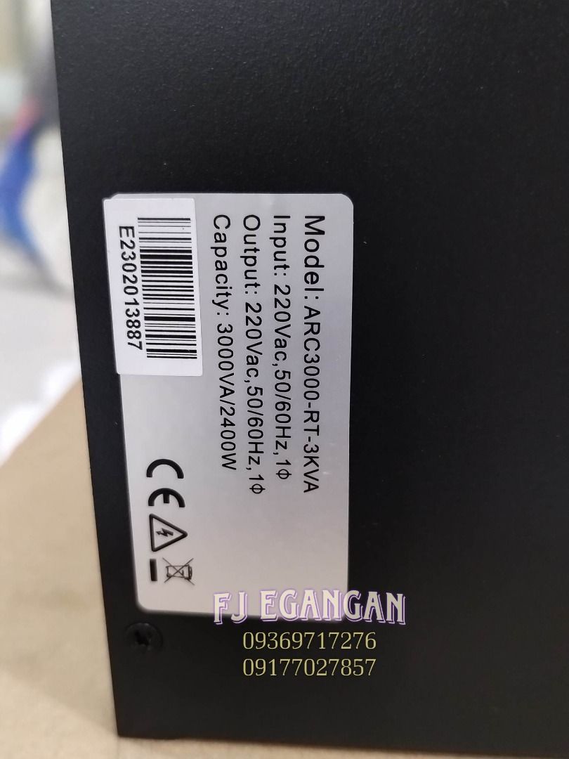 AWP ARC3000RT 3KVA/2400W Line Interactive | AWP 3000VA Rackmount Type ...