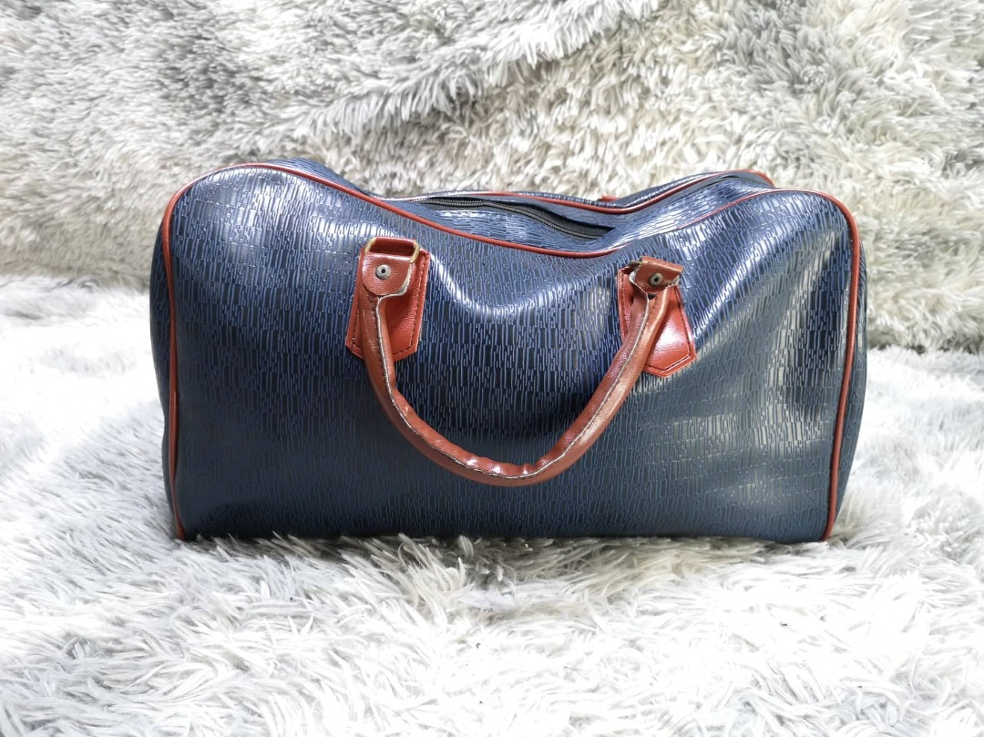 Blue & Rust Weekender Bag, Women's Fashion, Bags & Wallets, Beach Bags ...