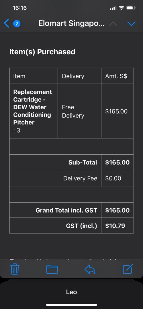 Brand new ELO living water pitcher cartridge, Furniture & Home Living ...