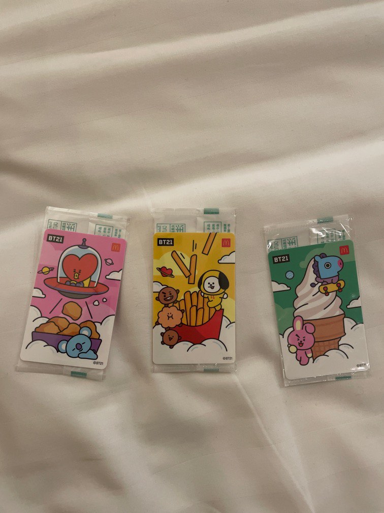 BT21 Macdonalds Cards, Hobbies & Toys, Memorabilia & Collectibles, K ...