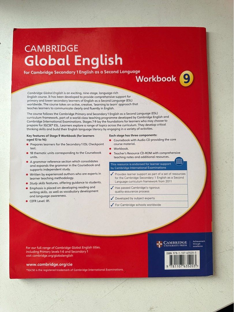 Cambridge Global English Workbook Stage 9 by Chris Barker, Hobbies ...