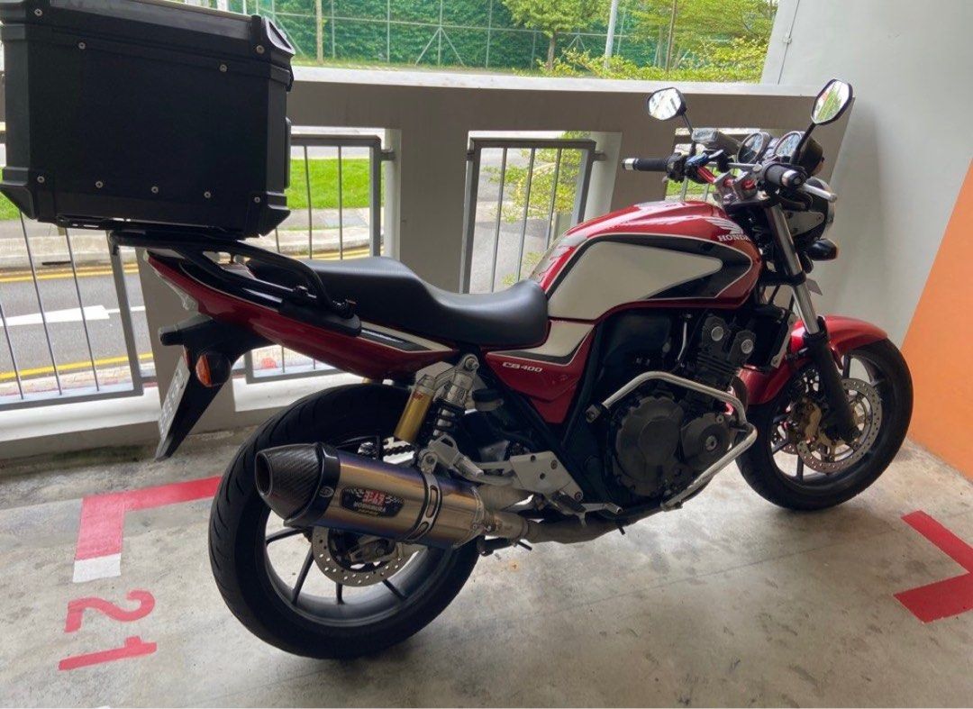 Cb400 Revo 2015 (Yoshimura r77 titanium), Motorcycles, Motorcycles for Sale, Class 2A on Carousell