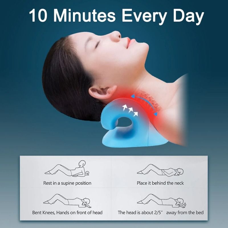 Cervical Spine Stretch Neck Massager Pillow Gravity Muscle Relaxation ...