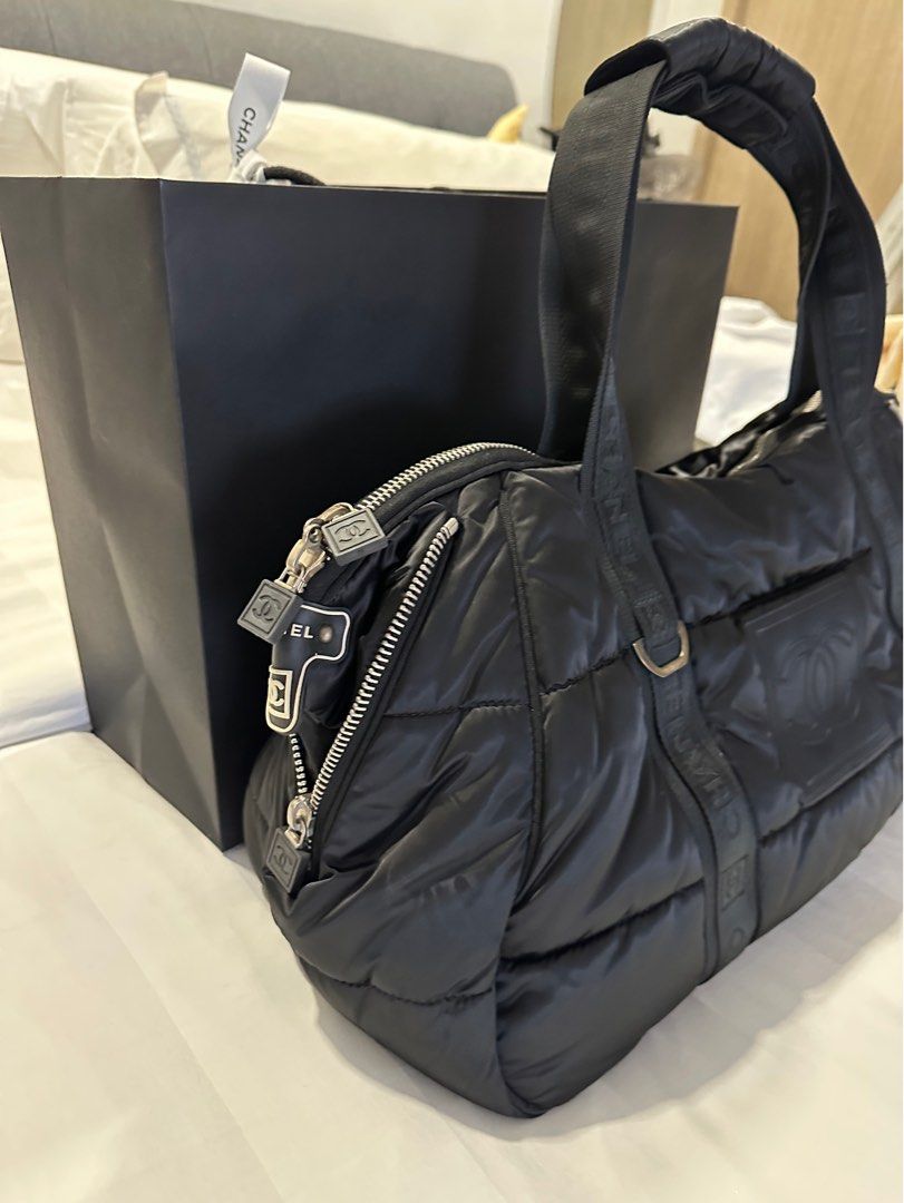 Chanel Boston nylon hand carry bag, Women's Fashion, Bags & Wallets ...