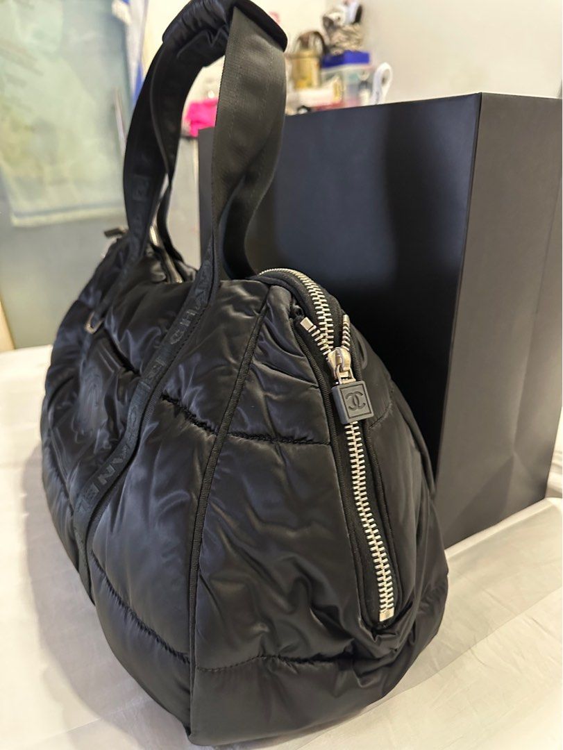 Chanel Boston nylon hand carry bag, Women's Fashion, Bags & Wallets ...
