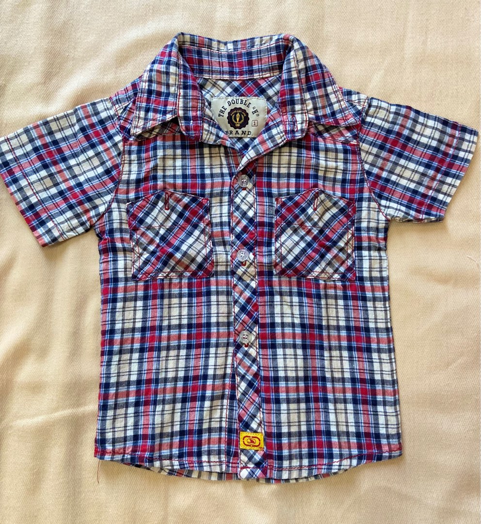 Checkered polo for kids, Babies & Kids, Babies & Kids Fashion on Carousell