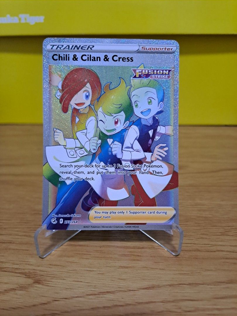Chili & Cilan & Cress Rainbow Pokemon Card, Hobbies & Toys, Toys ...