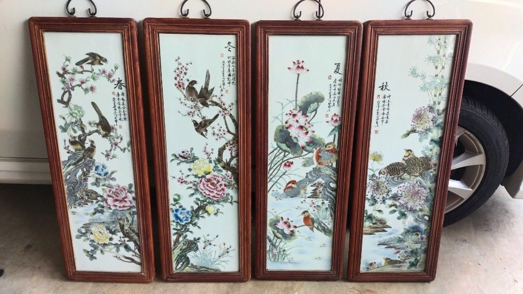 Chinese porcelin pain Frame, Hobbies & Toys, Collectibles & Memorabilia ...
