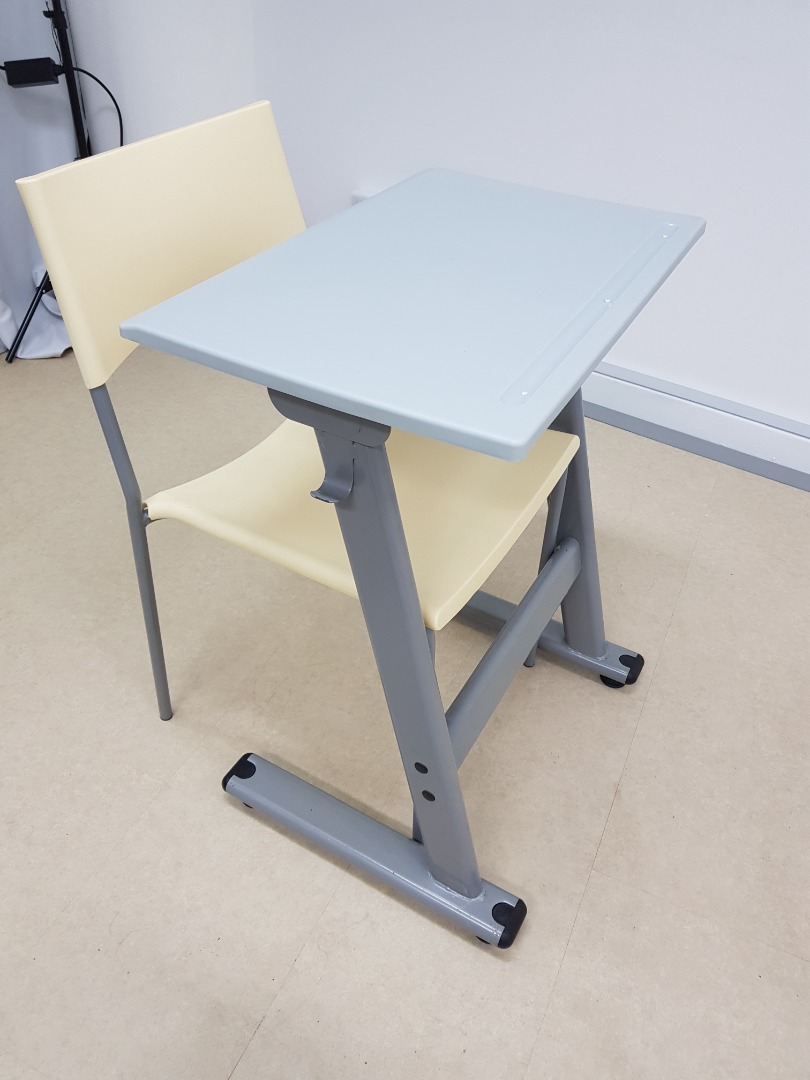 Classroom Style Study Table and Chair Set, Furniture & Home Living ...