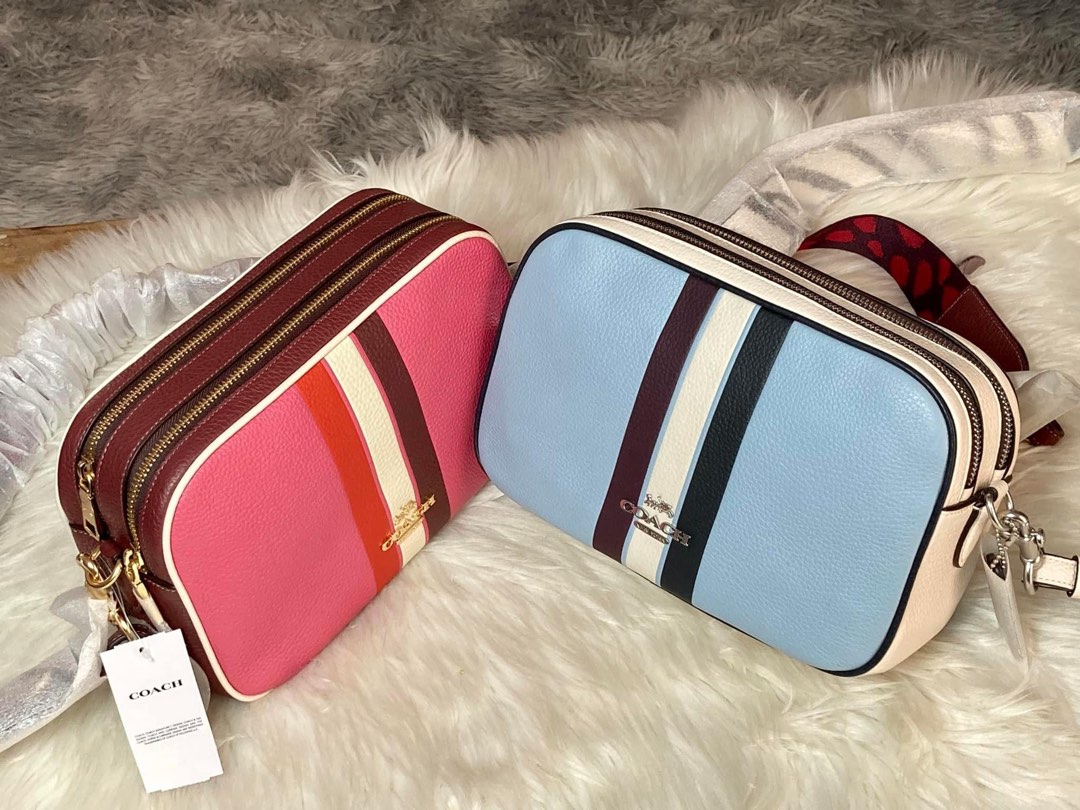 Coach Jes Crossbody In Colorblock with Stripe in Waterfall Midnight ...