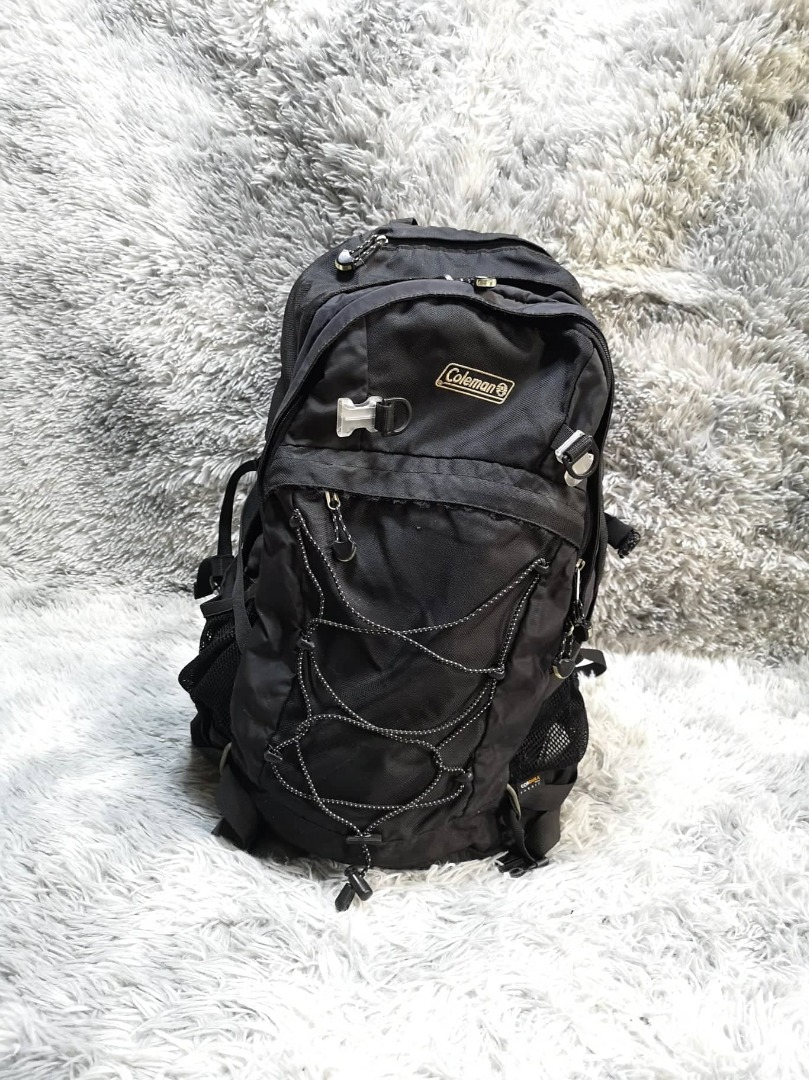Coleman Black Nylon Backpack Bag on Carousell