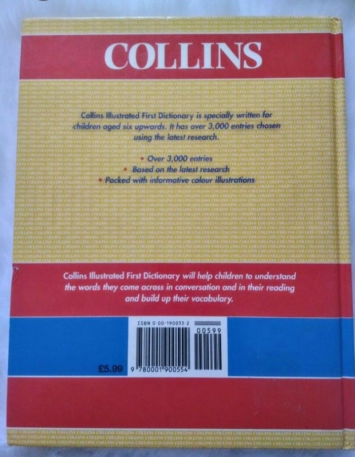 Collins Illustrated First Dictionary, Hobbies & Toys, Books & Magazines ...