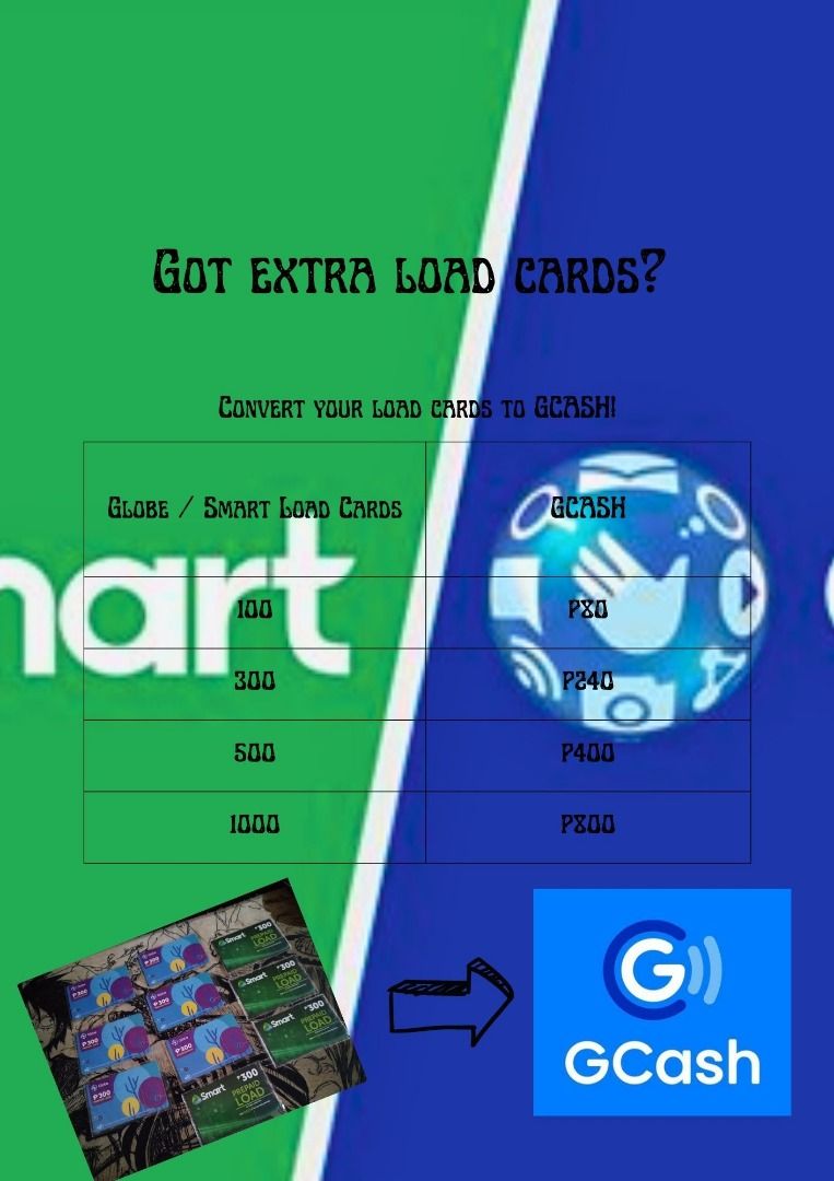 Convert your extra smart / globe load cards to GCASH!, Mobile Phones ...