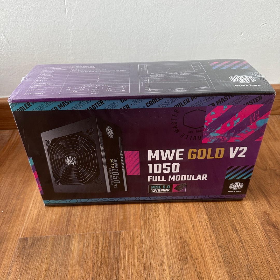 Coolermaster MWE 1050 Gold V2 Fully Modular Power Supply, Computers ...