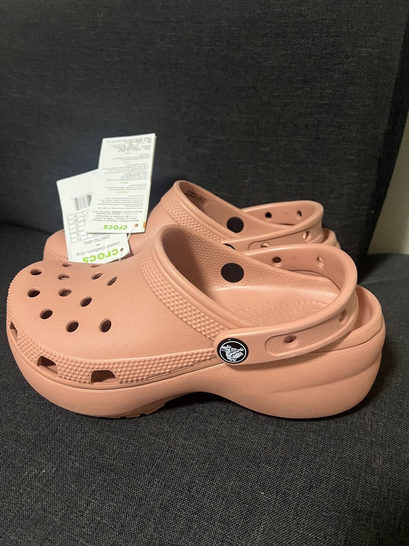 Crocs Classic Platform Clog W Pale Blush W6 on Carousell