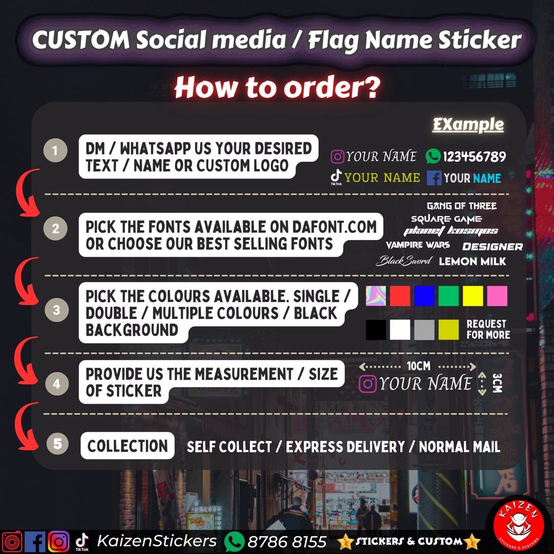 CUSTOM WORDING / NAME / LOGO die cut Vinyl, Car Accessories ...