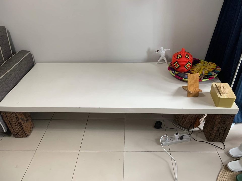 Customized Laminated Hardwood Center Table (Preloved) on Carousell