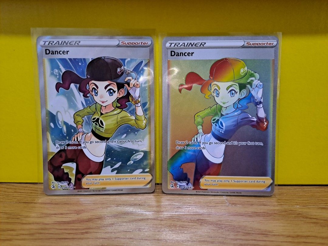 Dancer FA Full Art Rainbow Pokemon Cards, Hobbies & Toys, Toys & Games ...