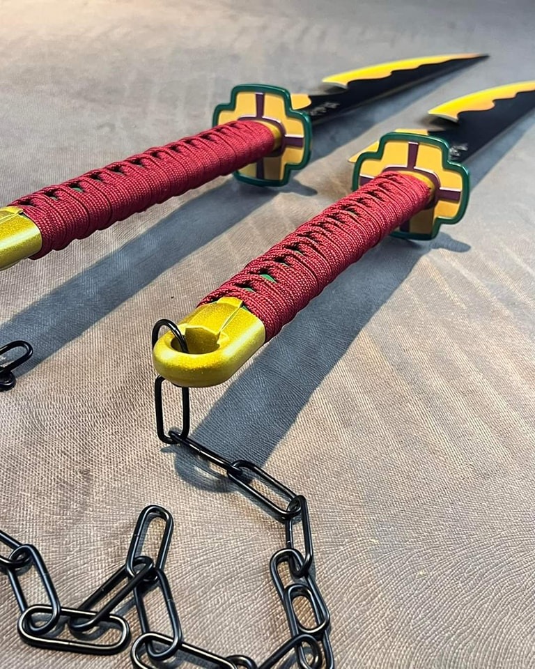 Demon Slayer Tengen Sound Hashira Sword, 1045 Carbon Steel, Blunted ...