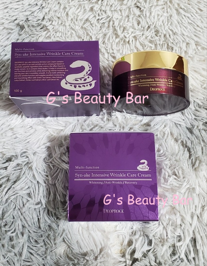 DEOPROCE Syn-ake Intensive Wrinkle Care Cream 100g - Authentic Korean ...