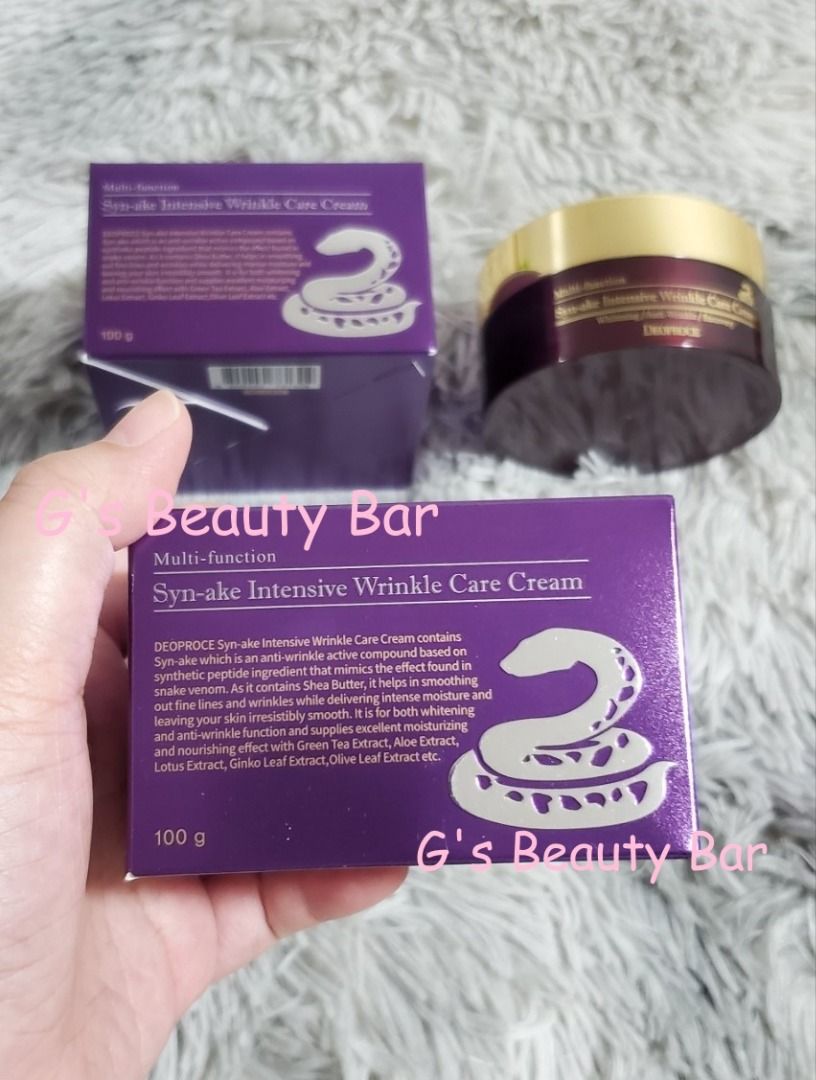 DEOPROCE Syn-ake Intensive Wrinkle Care Cream 100g - Authentic Korean ...