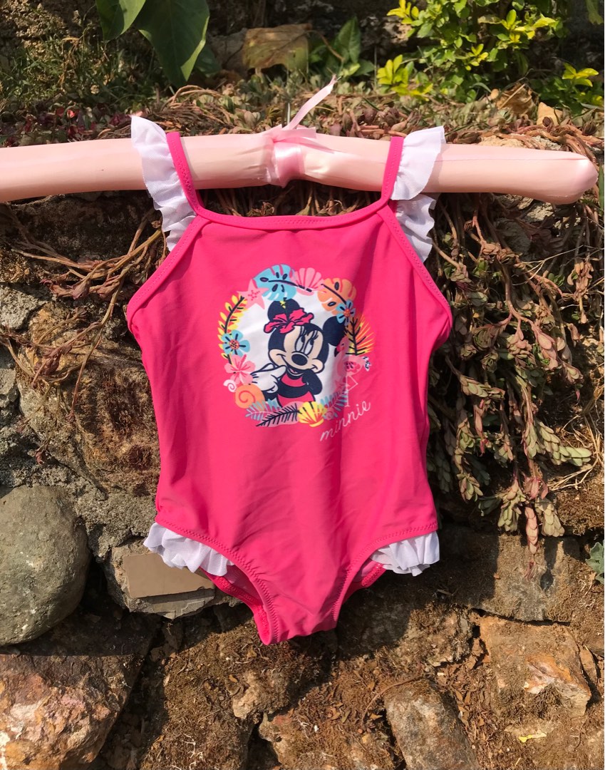 DISNEY MINNIE MOUSE SWIMSUIT, Babies & Kids, Babies & Kids Fashion on ...