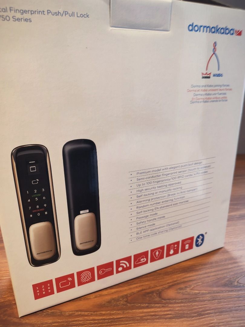 Dormakaba MP750 Push/Pull Digital Lock (Free Installation), Furniture ...