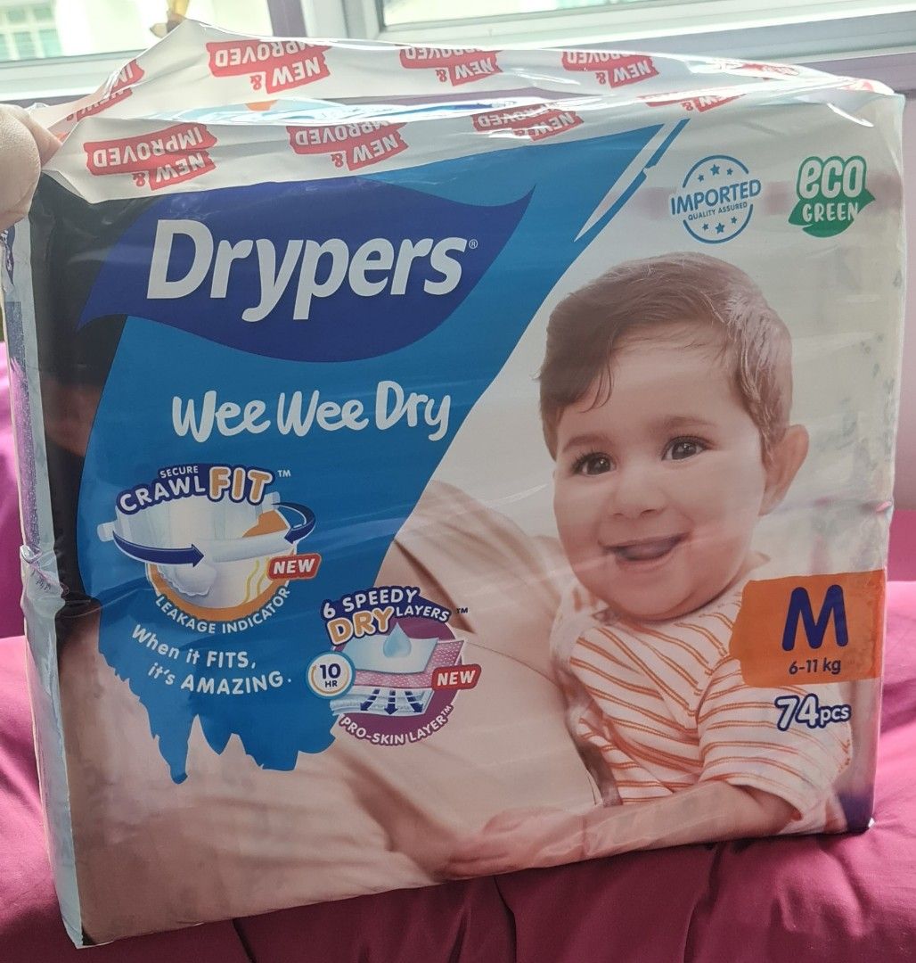 Drypers Wee Wee Dry, Babies & Kids, Bathing & Changing, Diapers & Baby ...