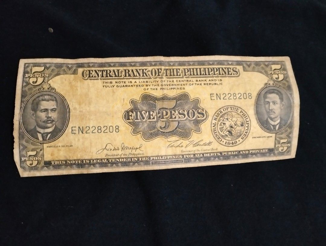 English Series 5p (old philippine money) on Carousell