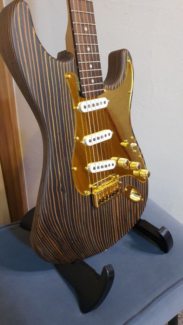 Exquisite Custom Zebra Wood Stratocaster Electric Guitar, Hobbies ...