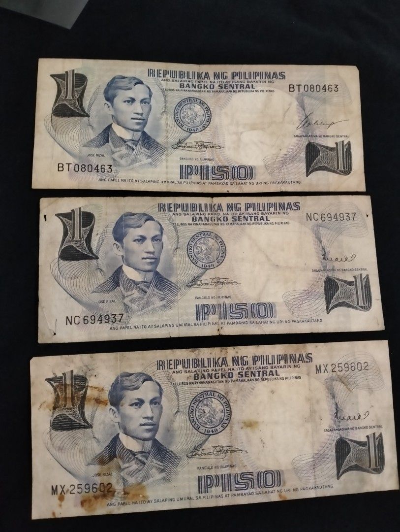 filipino series 1p (old philippine money), Hobbies & Toys, Memorabilia ...