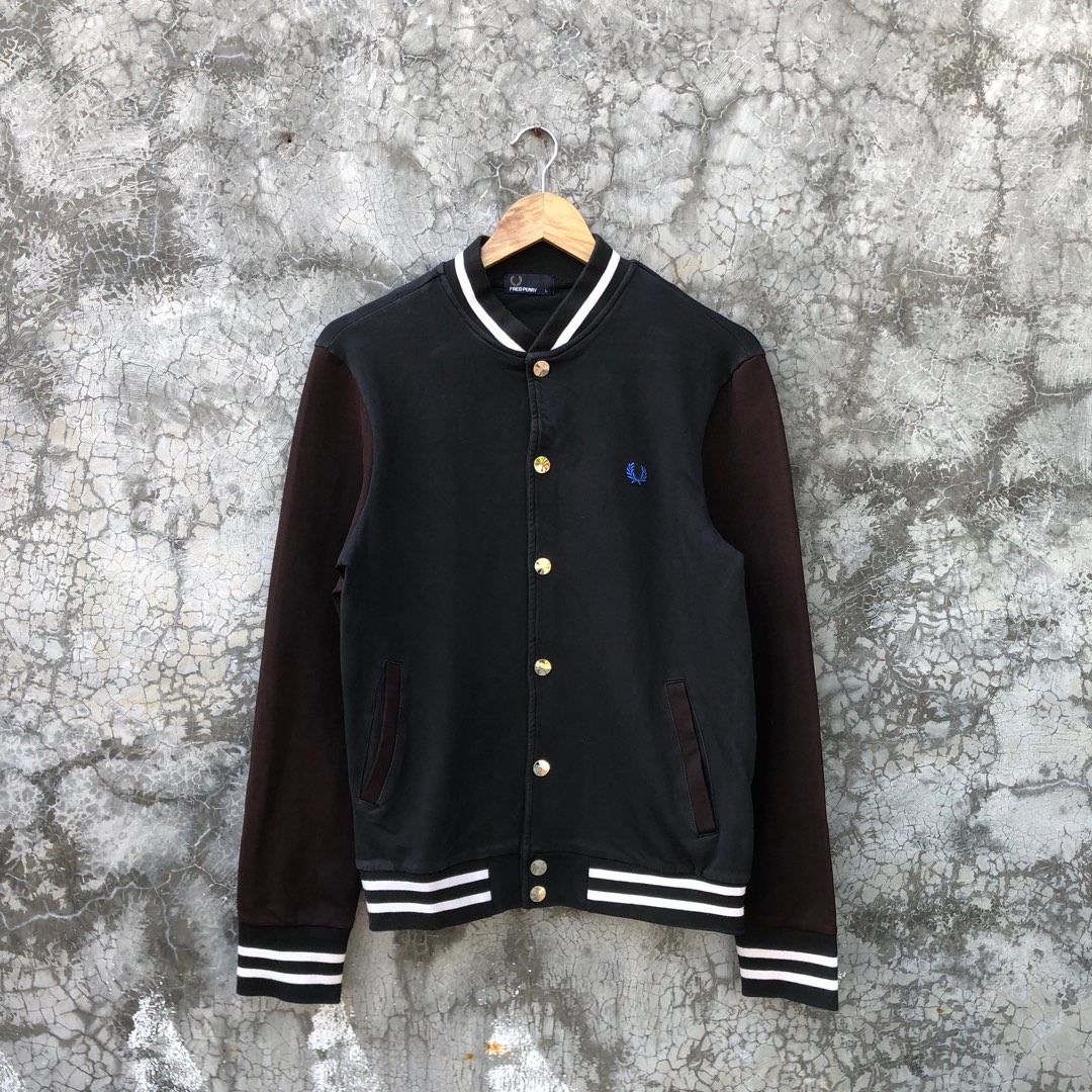 Fred perry Varsity Jacket, Men's Fashion, Coats, Jackets and Outerwear ...